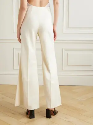 Nina Ricci Wool-gabardine Flared Pants