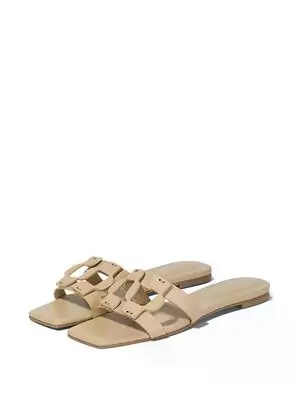 Simkhai Cut-out Flat Sandals