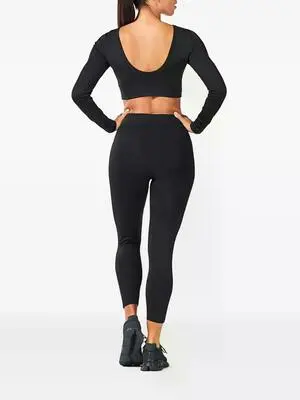 SQUATWOLF Long-sleeve Scoop-back Crop Top