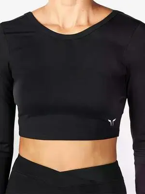 SQUATWOLF Long-sleeve Scoop-back Crop Top