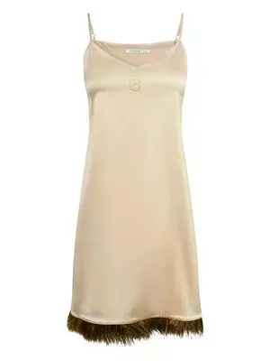 LOUIS FERAUD Feathered Nightdress - Neutrals
