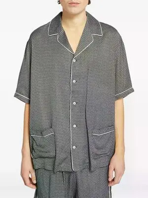 WHYAT Amalfi Pattern Piped Shirt
