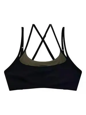 P.E Nation Crossover Strap Sports Bra - Black
