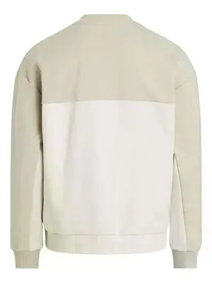 Calvin Klein Logo-debossed Colour-block Sweatshirt