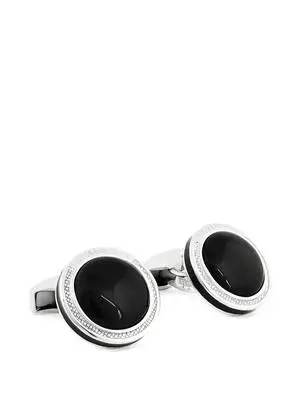 Tateossian Onyx-embellished Cufflinks - Black