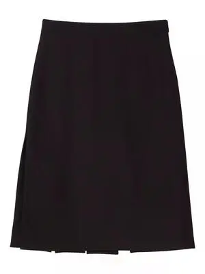 FENDI Folded Pleats Slit Mini Skirt