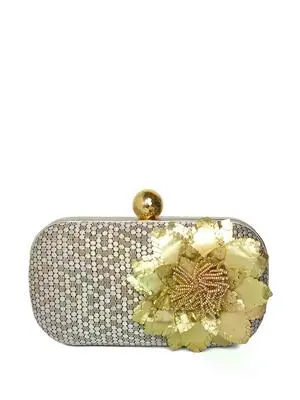 SARAH’S BAG Honeycomb Magnolia Box Clutch