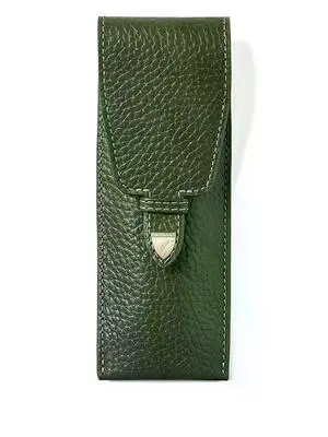 ASPINAL OF LONDON Textured Pen Case - Green