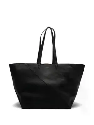 Fendi Stitching-detail Tote Bag - Black