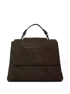 ORTIGNI Sveva Crocodile-effect Tote Bag