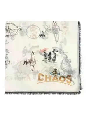 VIVIENNE WESTWOOD Fringed Scarf - Neutrals
