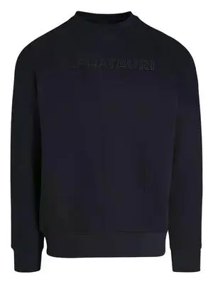 ALPHATAURI Embossed-logo Crew-neck Sweatshirt