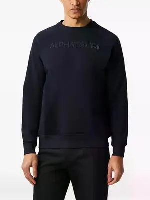 ALPHATAURI Embossed-logo Crew-neck Sweatshirt
