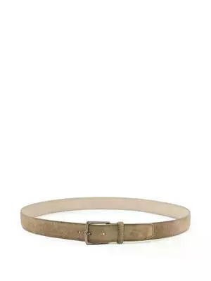 AURELIEN Suede Leather Belt - Neutrals