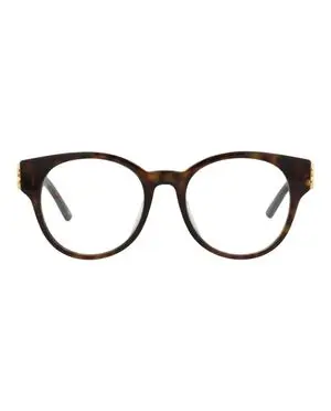 Balenciaga Round-frame Acetate Optical Frames - Havana Havana Transparent (bb0173o/30011315/002)