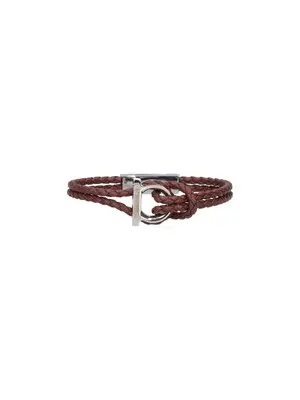 FERRAGAMO Gancini Bracelet Brown