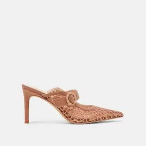 DOLCEVITA Keekee Raffia Stiletto Mules