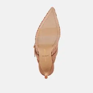 DOLCEVITA Keekee Raffia Stiletto Mules