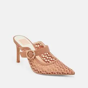 DOLCEVITA Keekee Raffia Stiletto Mules