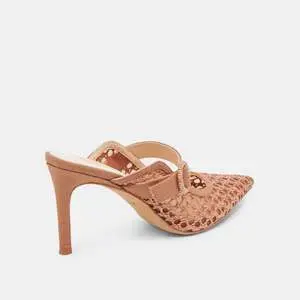 DOLCEVITA Keekee Raffia Stiletto Mules