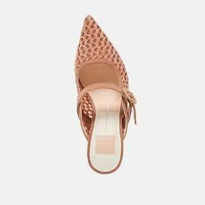 DOLCEVITA Keekee Raffia Stiletto Mules