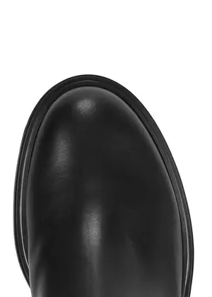 GIANVITO ROSSI 40 Leather Chelsea Boots - Black