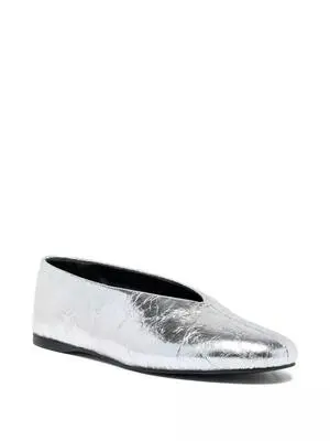 Proenza Schouler Crinkled Ballet Flats - Silver