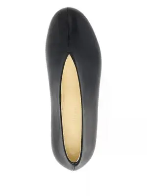 Proenza Schouler Leather Kitten Heel Pumps - Black