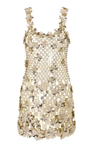 Rabanne Chainmail Mini Dress - Gold