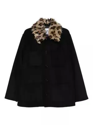 MSGM Faux-fur Collar Jacket