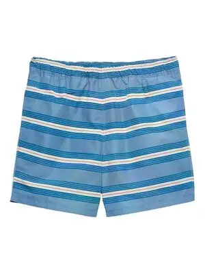 Prada Striped Swim Trunks - Blue