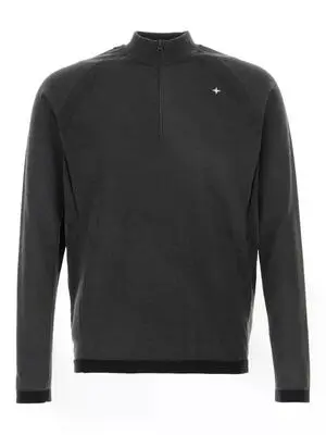 Stone Island Zip-fastening Polo Shirt - Grey