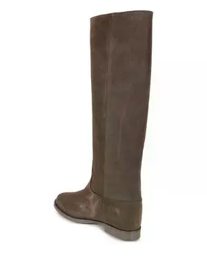 VIA ROMA 15 Suede Knee-high Boots