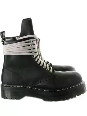 Dr. Martens X Rick Owens Quad Sole Steel Toe Boots - Black