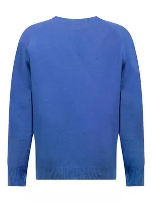 AMARANTO Ribbed Knit Crew-neck Sweater