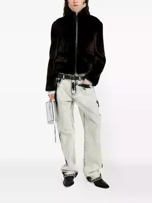 Proenza Schouler White Label Scarlett Shearling Jacket - Black