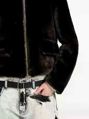 Proenza Schouler White Label Scarlett Shearling Jacket - Black