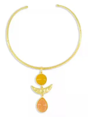 Sylvia Toledano Sunset Geometric Pendant Necklace - Gold