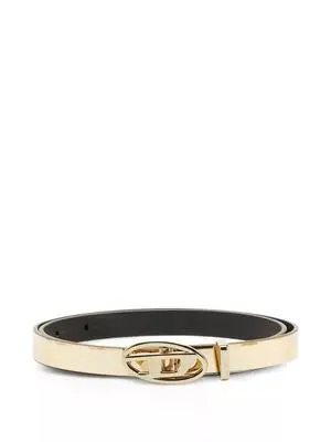 DIESEL Logo-buckle Belt - Gold