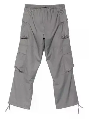 BONSAI Mélange-effect Cargo Trousers - Grey