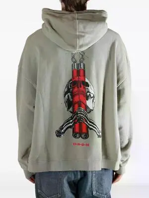 D-R-G-N Graphic-print Hoodie - Neutrals