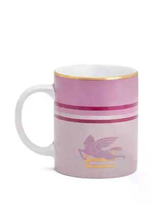 Etro Pegaso Striped Mug - Purple
