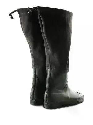 RIER Panelled Velour Rain Boots