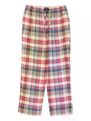 Polo Ralph Lauren Plaid-pattern Pajama Bottoms - Red