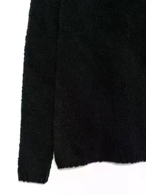 Bruno Manetti High-neck Textured Knit Sweater