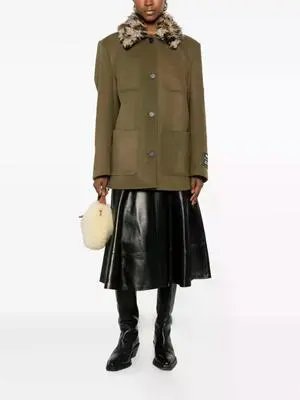 MSGM Faux-fur Collar Coat
