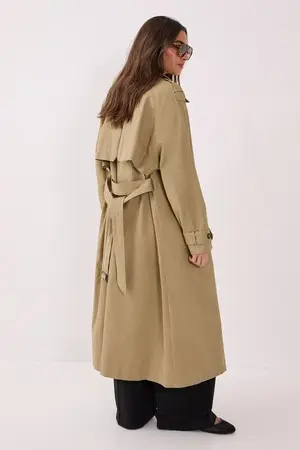 Nasty Gal Double Breasted Belted Trench Coat