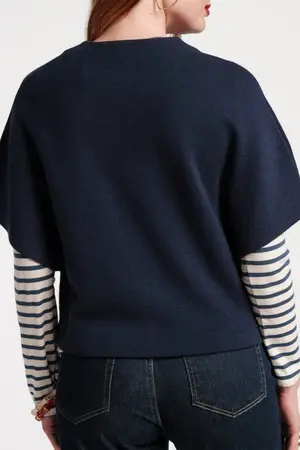 FRANCES VALENTINE Carnegie Shrug - Navy