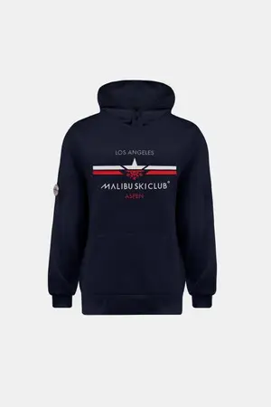 MALIBU SKI CLUB Snow Icon Hooded Sweatshirt - Navy