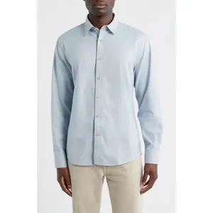 James Campbell Cana Modern Fit Cotton Button-up Shirt - Sky